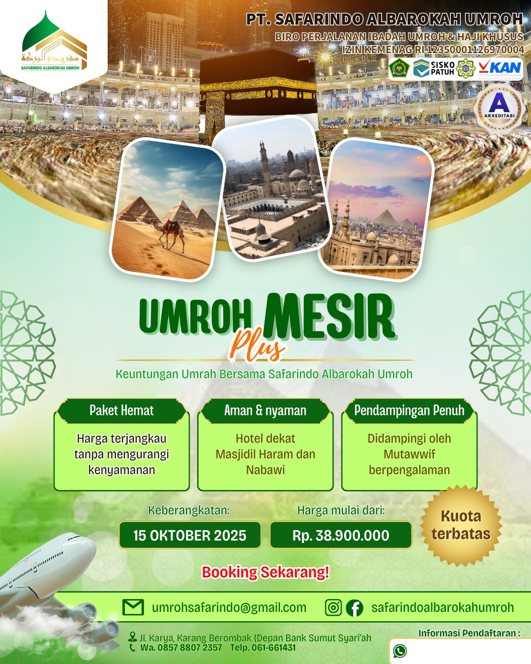 Umroh Plus Mesir - Safarindo Albarokah